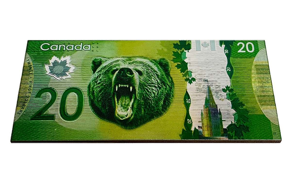 Canadian Dollar Bill Magnet | Carlbergs Gift Shop