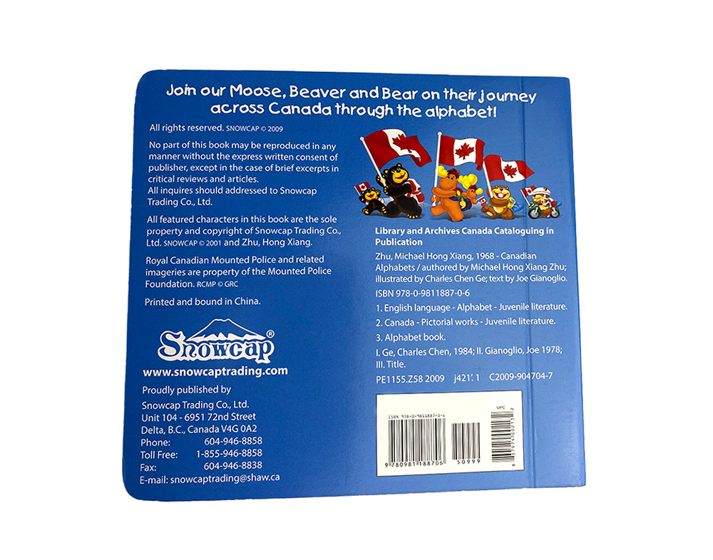 Canadian Alphabet Board Book | Carlbergs Gift Shop