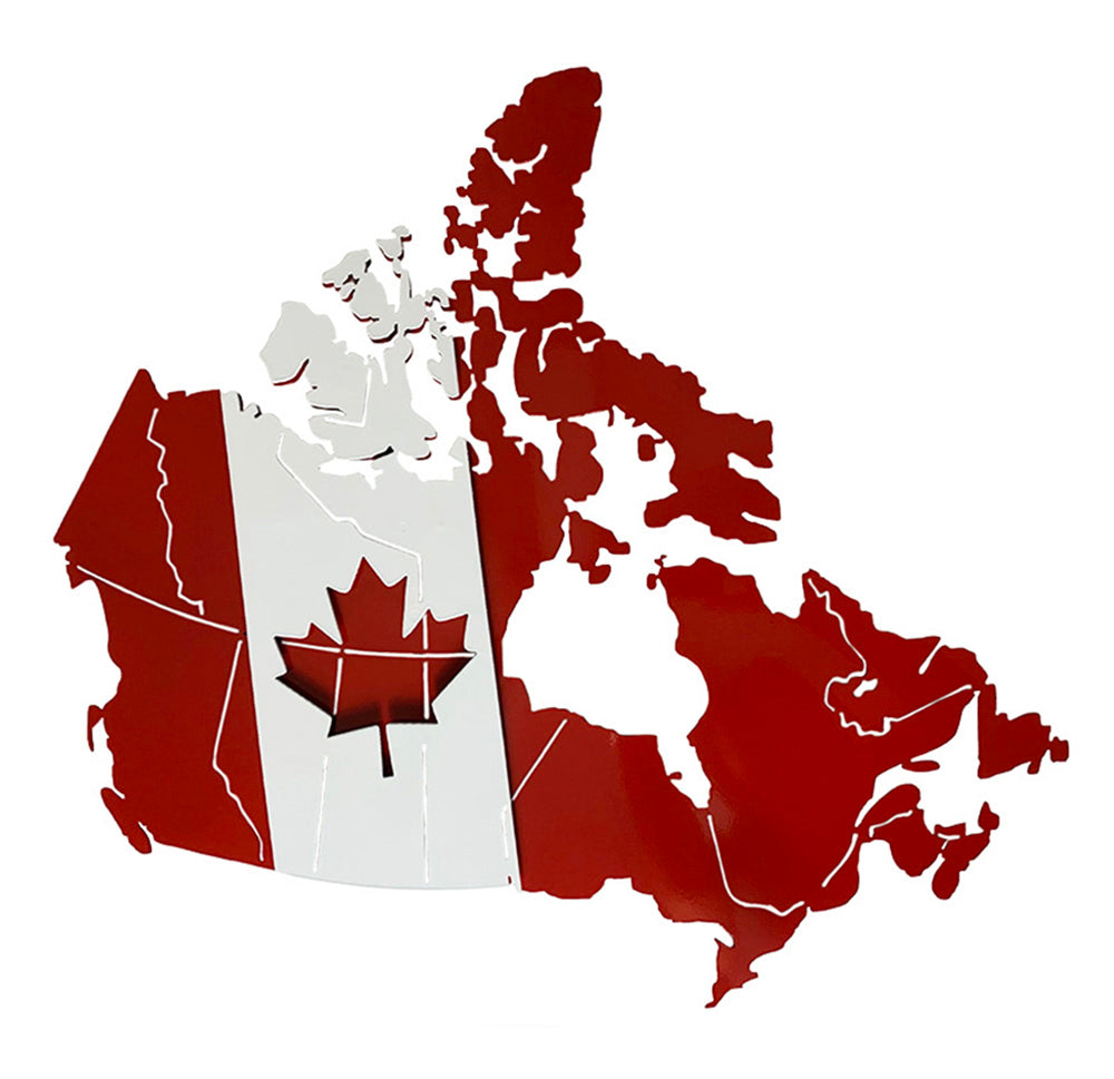 "Canadian Map" Iron Wall Art | Carlbergs Gift Shop
