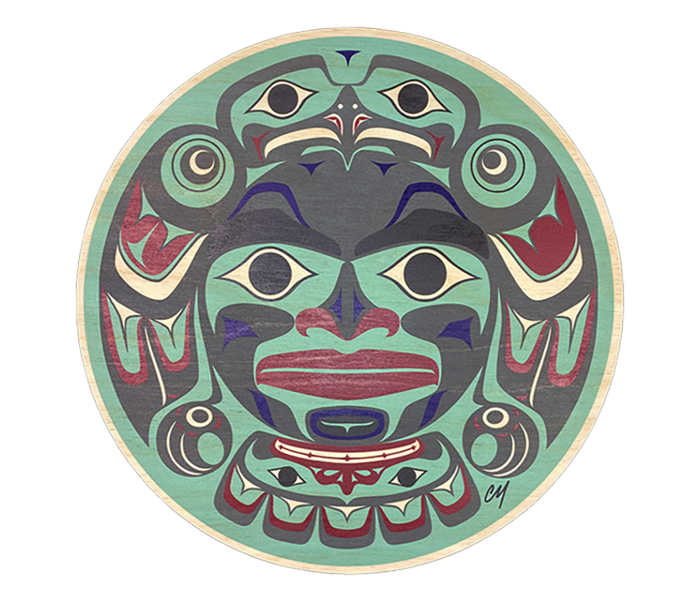 Haida Blue Moon Wooden Wall Plaque | Carlbergs Gift Shop